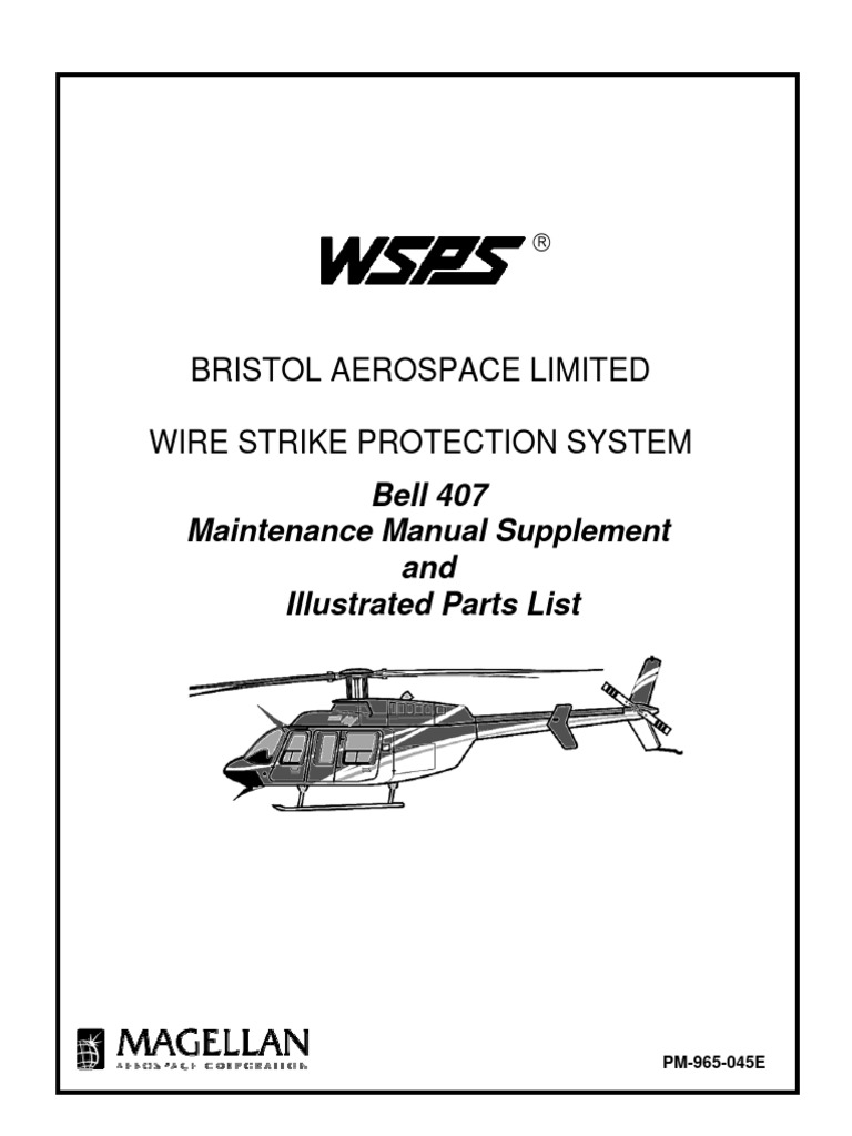 Pm-965-045e Bell 407 WSPS MM and Ipl | PDF | Screw | Rivet
