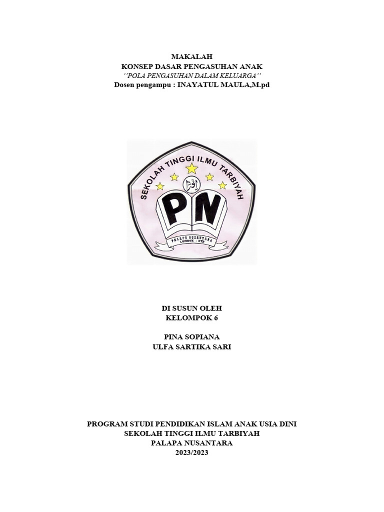 MAKALAH Pola Pengasuhan Dalam Keluarga | PDF