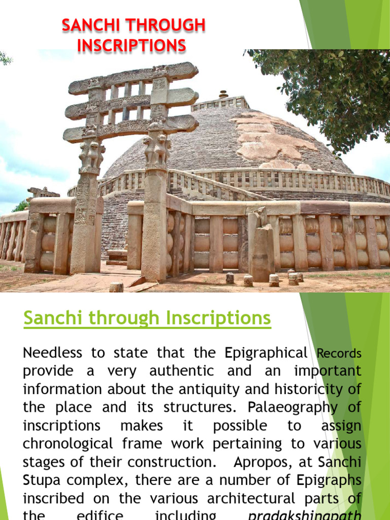 Sanchi Through Inscriptions Buddhist-Buddha | PDF | Indian Religions