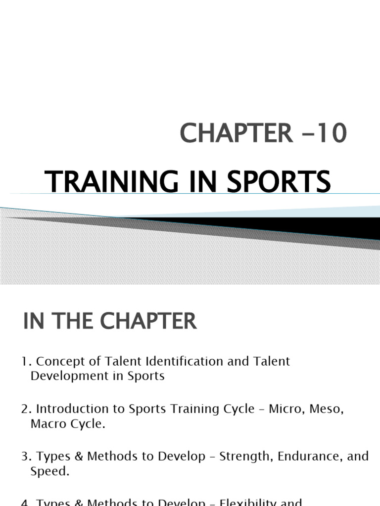 Unit 10 Sports Training | PDF