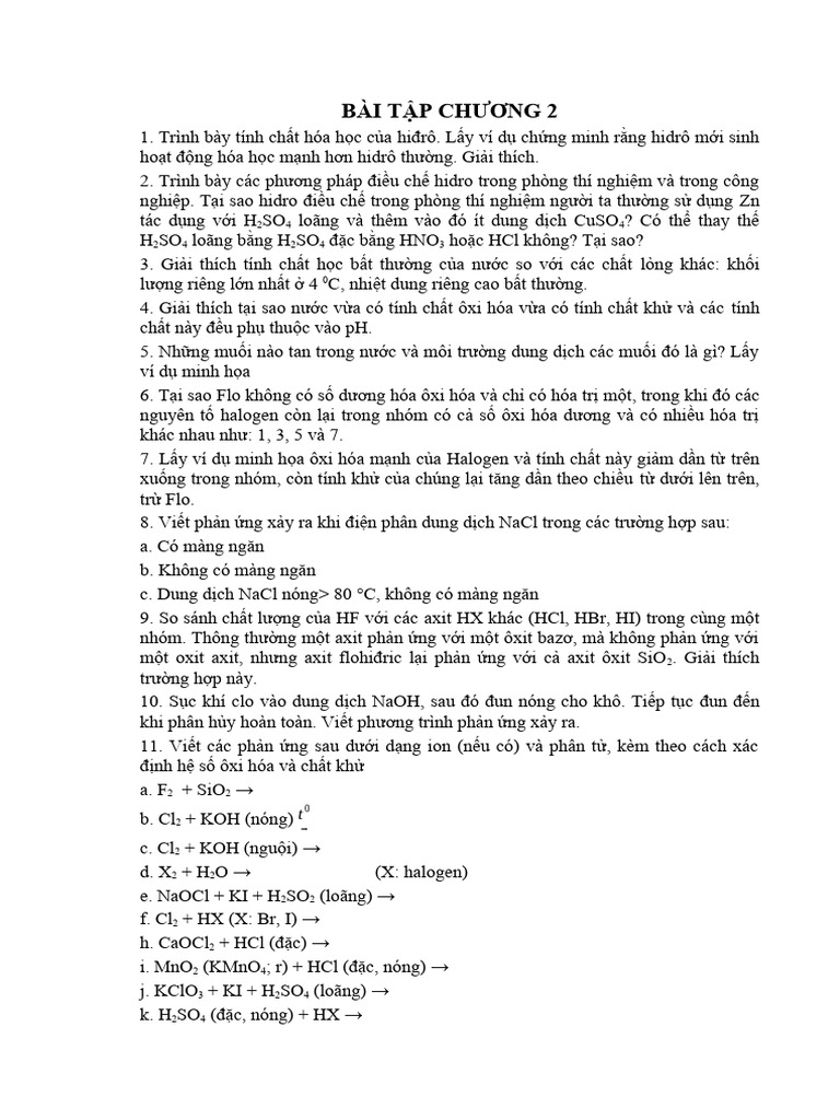 Bai Tap Chuong 2 | PDF