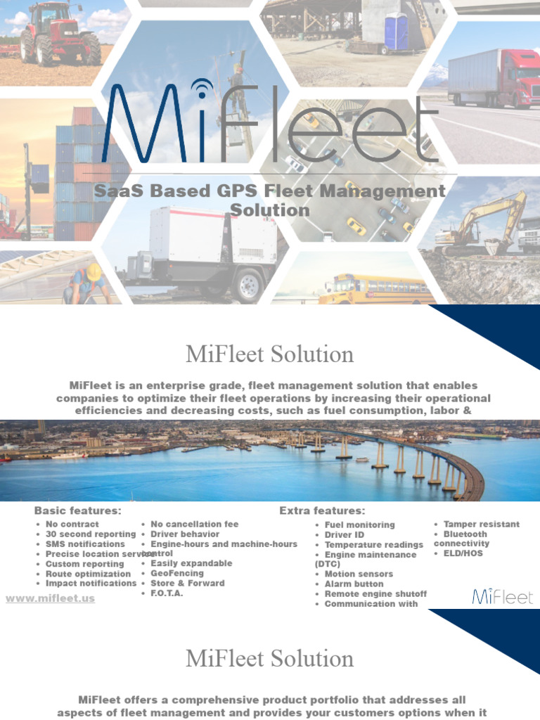 MiFleet Sales Presentation | PDF | Information Technology | Computing