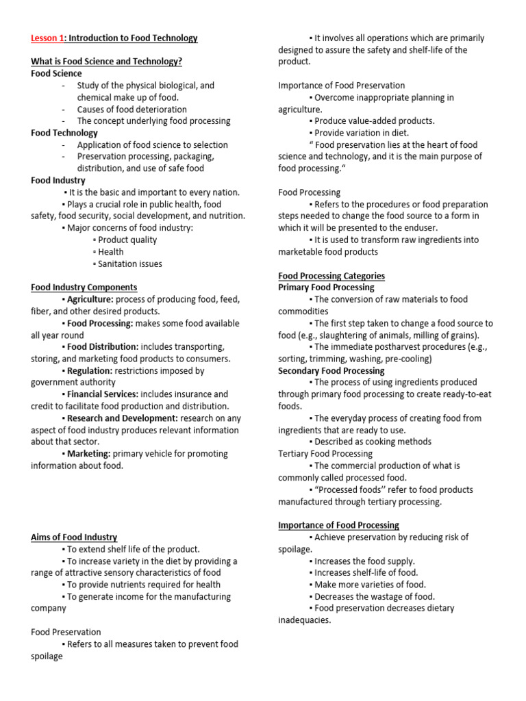 Food Tech Reviewer | PDF | Food Preservation | Foods