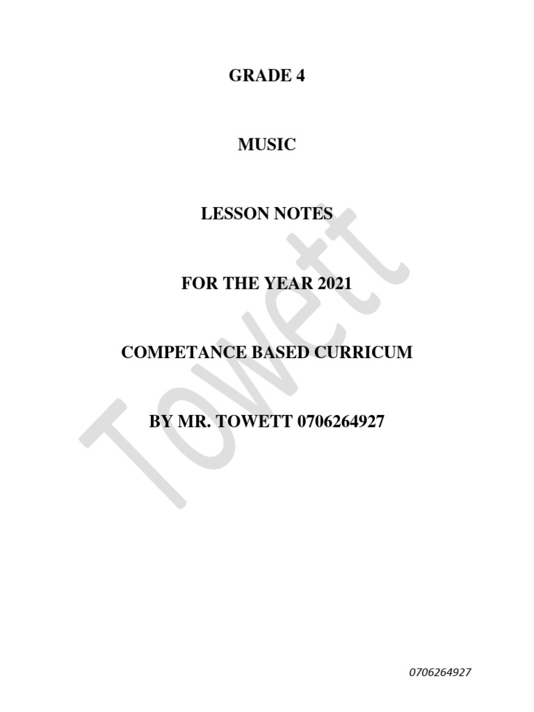 Music Notes Grade 4 | PDF | Dances | Rhythm