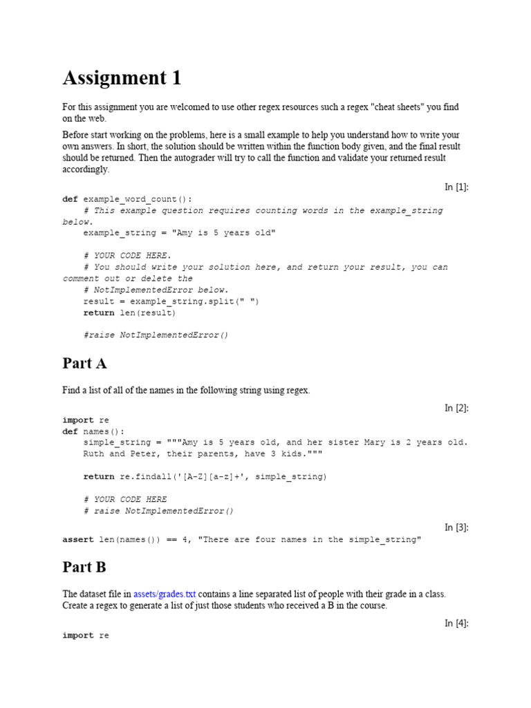 Assignment 1 | PDF