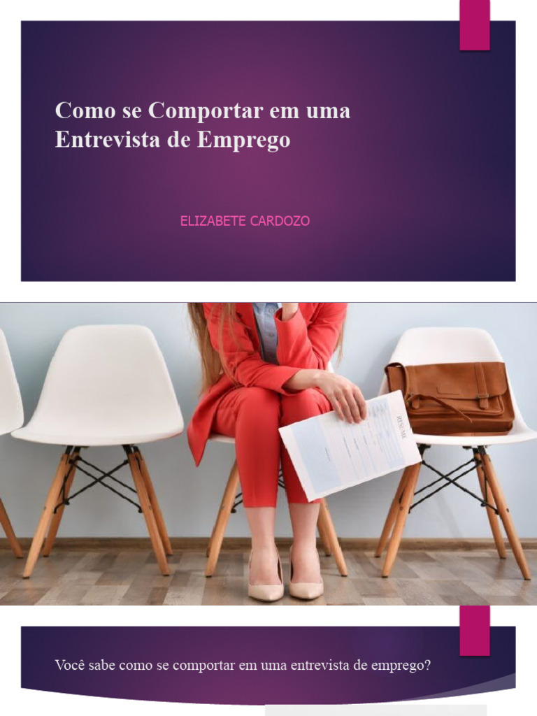 Como Se Comportar em Uma Entrevista de Emprego | PDF | Negócios
