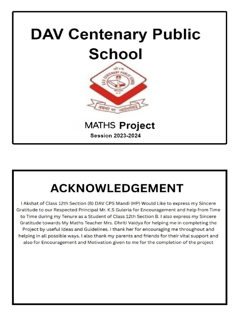 Project Class 12 | PDF | Derivative | Calculus