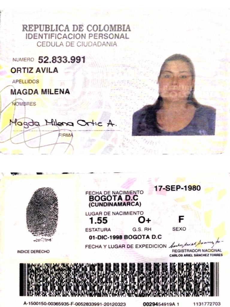 Cédula Mami-1 | PDF