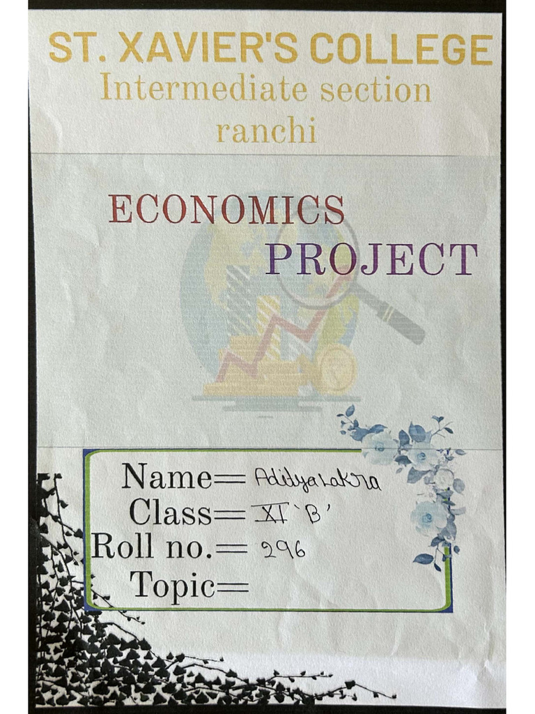 Economics Project | PDF