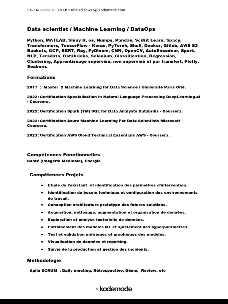 ID Data Scientist Python KODEMADE | PDF