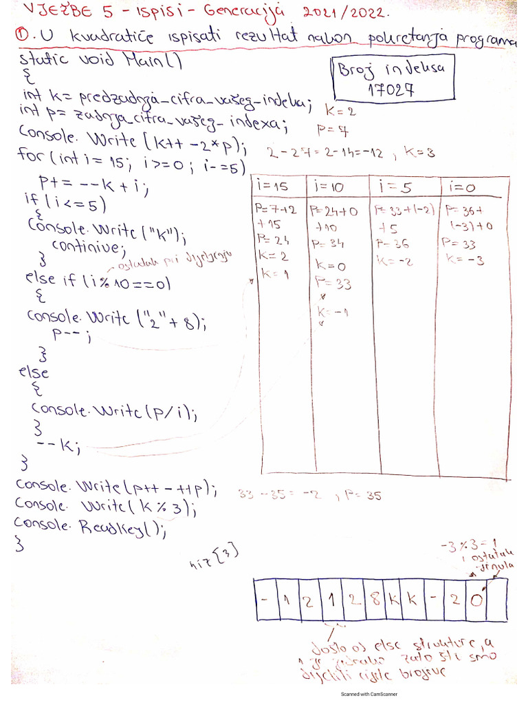 Programiranje 1 - Ispitni Zadaci - Ispis - Za 1 Parcijalni | PDF