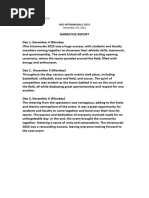 Narrative Report For Intramurals 2023 | PDF