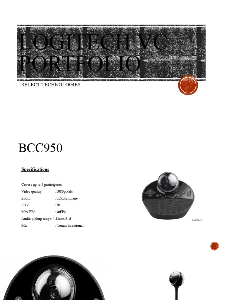 Logitech VC Portfolio Specifications | PDF | Technology & Engineering
