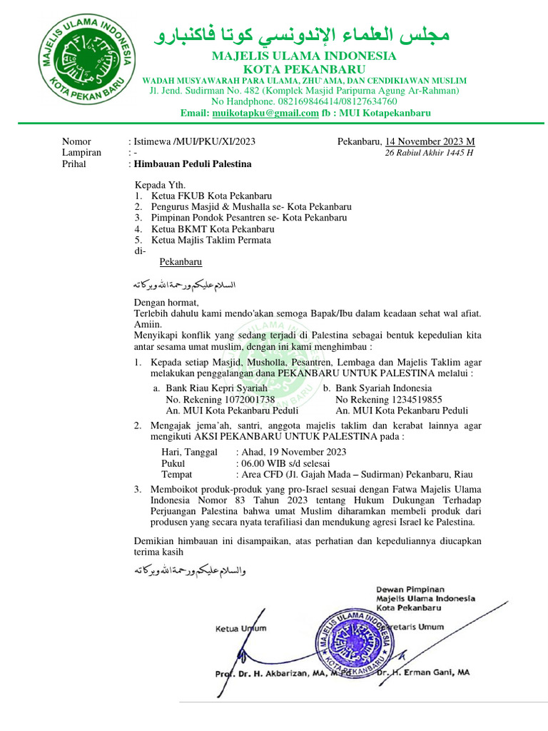 Surat Ke Masjid Musholla Pesantren Taklim | PDF | Agama & Spiritualitas