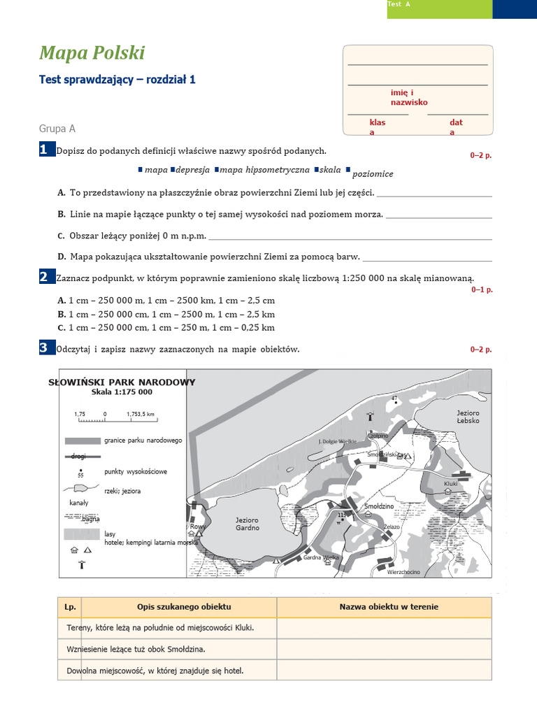1 Test - AB - Mapa Polski | PDF