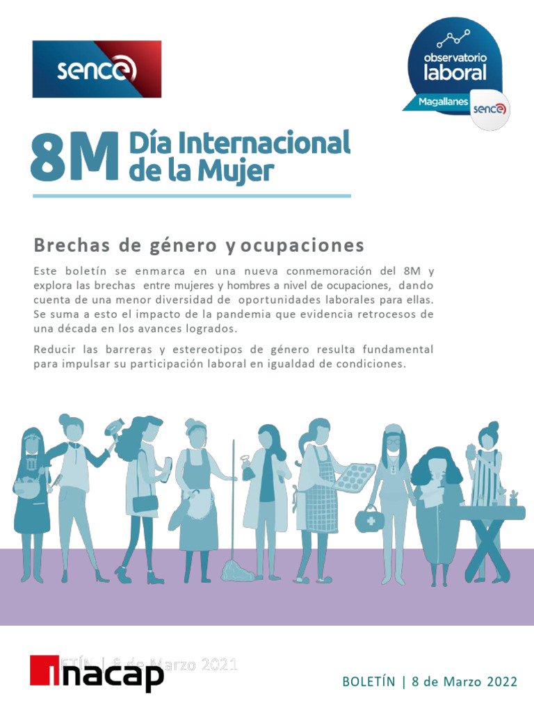 Boletin 8M 2022 Magallanes | PDF | Brecha salarial de género | Economias