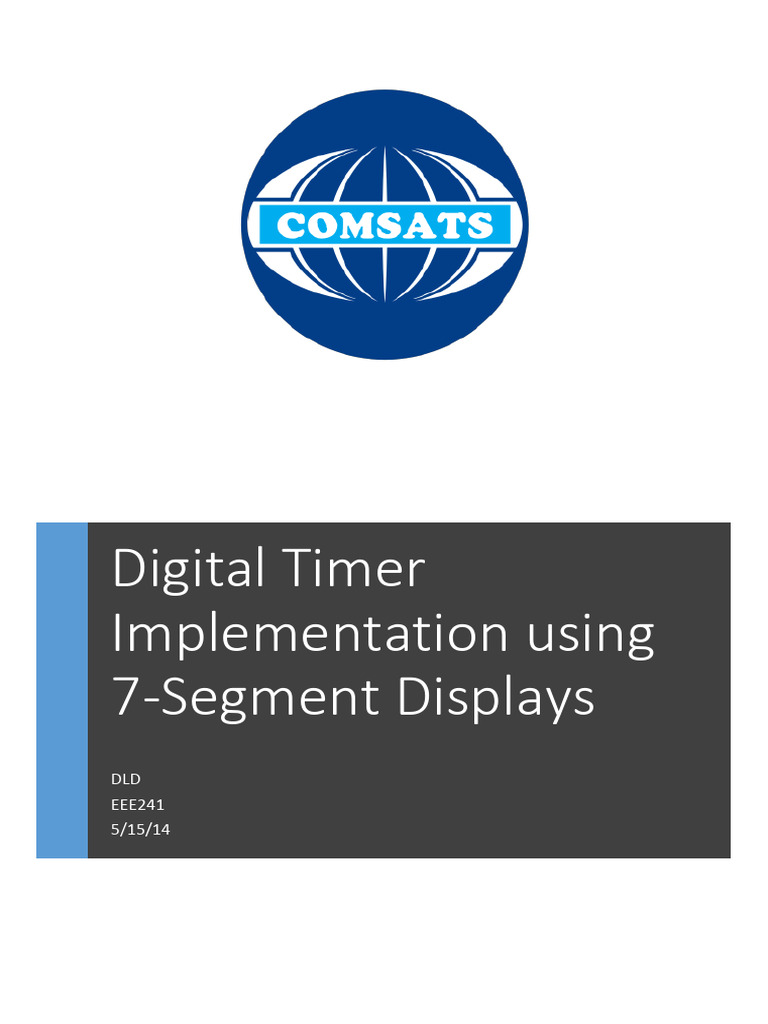 Digital Timer Implementation Using 7 Seg | PDF
