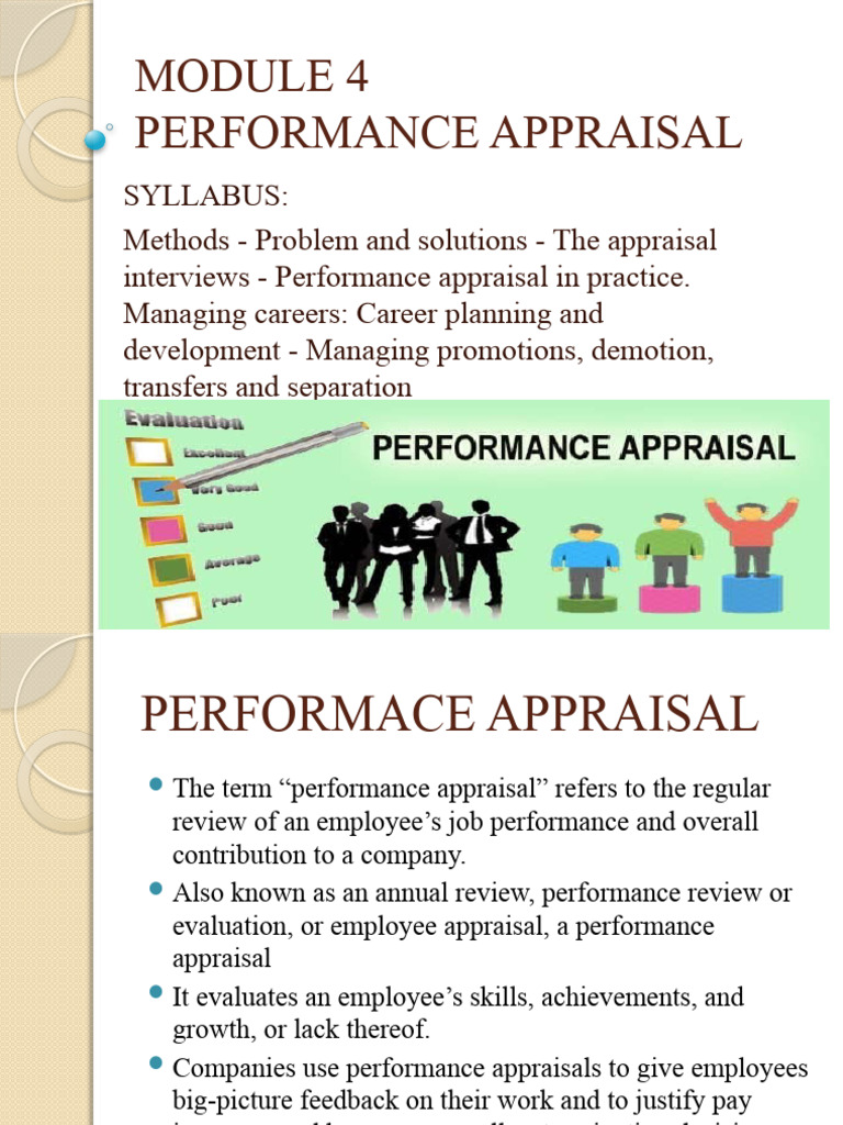 HCM Module 4 Performance Appraisal | PDF