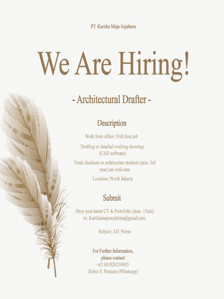 Job Vacancy - Drafter | PDF