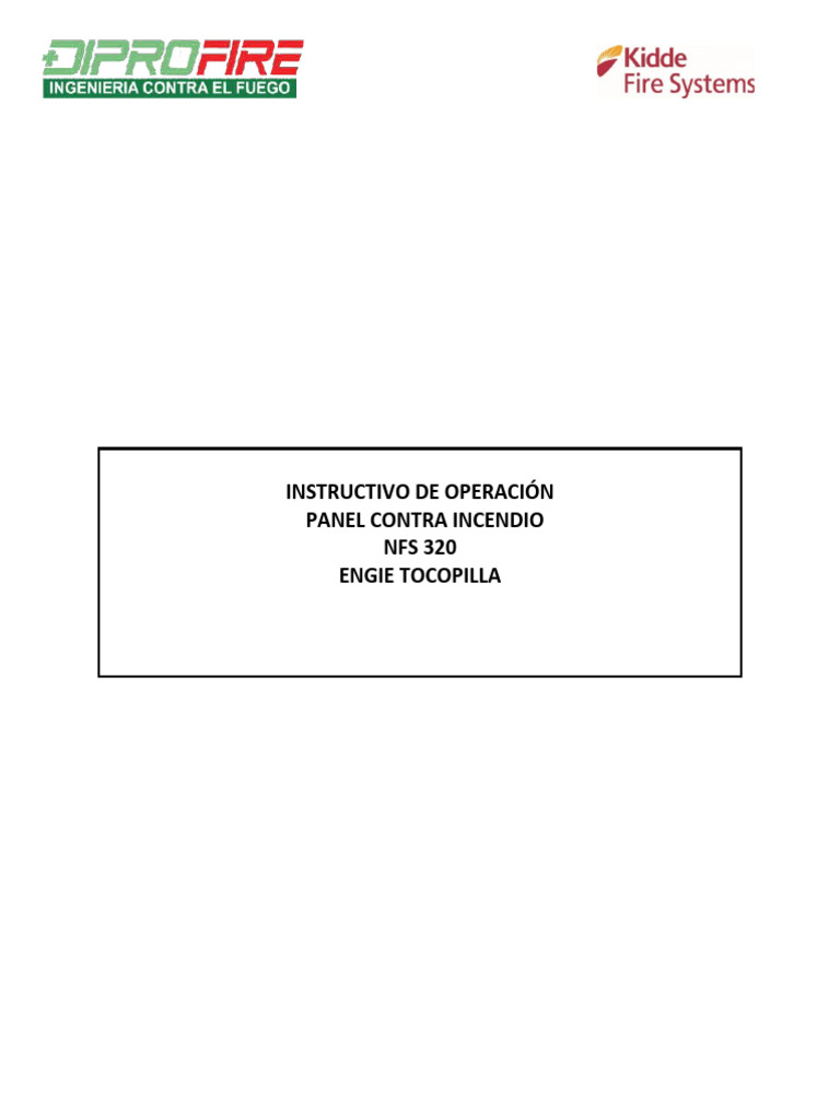 Instructivo de Operación Panel Nfs-320e | PDF