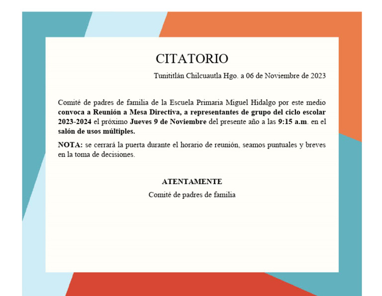 Citatorio 2 | PDF
