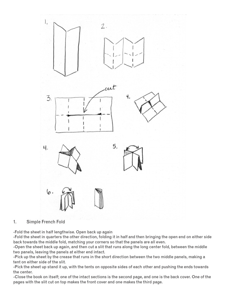 Maneras de Doblar Una Sola Hoja | PDF