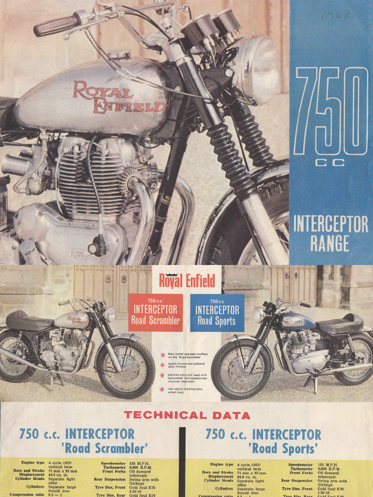 1967 Royal Enfield Interceptor 750 | PDF