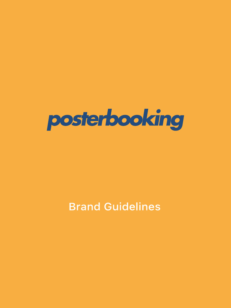 Posterbooking Brand Guidelines | PDF