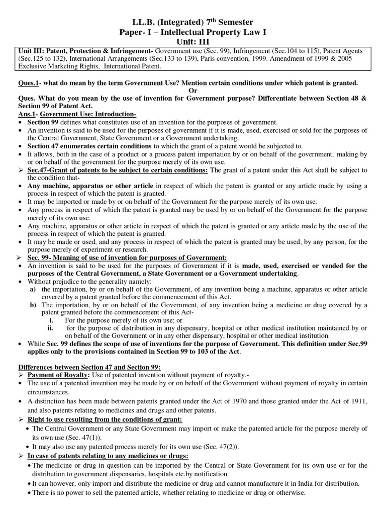 IPR U3 Student Notes | PDF