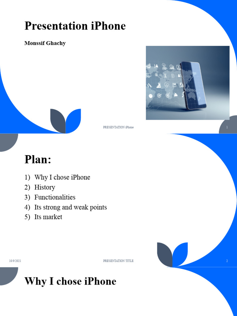 iPhone Presentation Overview | PDF