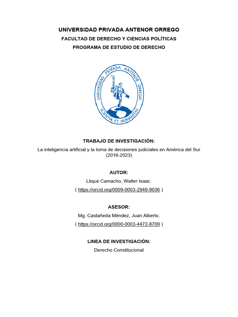 IA y Decisiones Judiciales en América del Sur | PDF