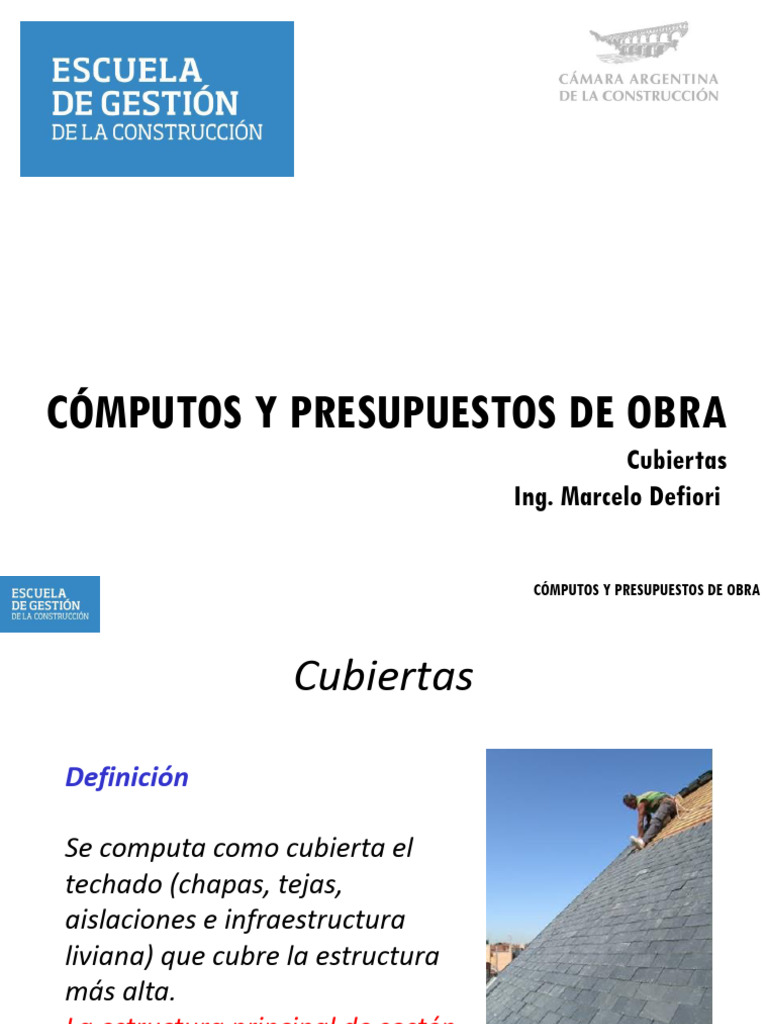Cubiertas | PDF