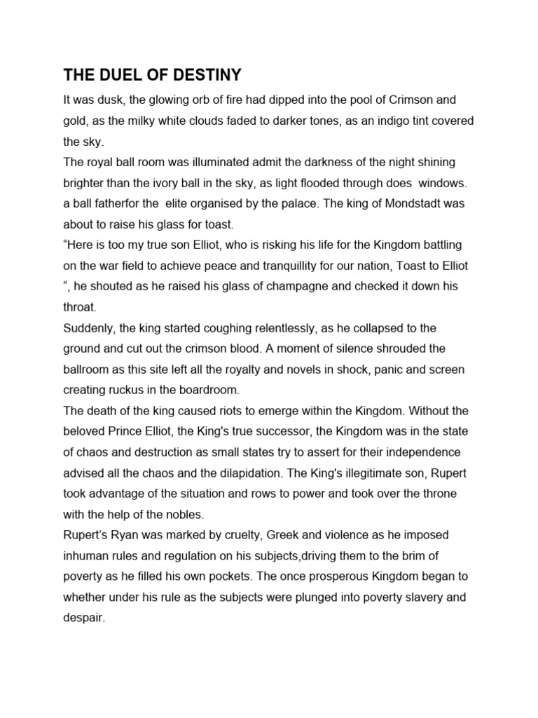 Duel of Destiny | PDF