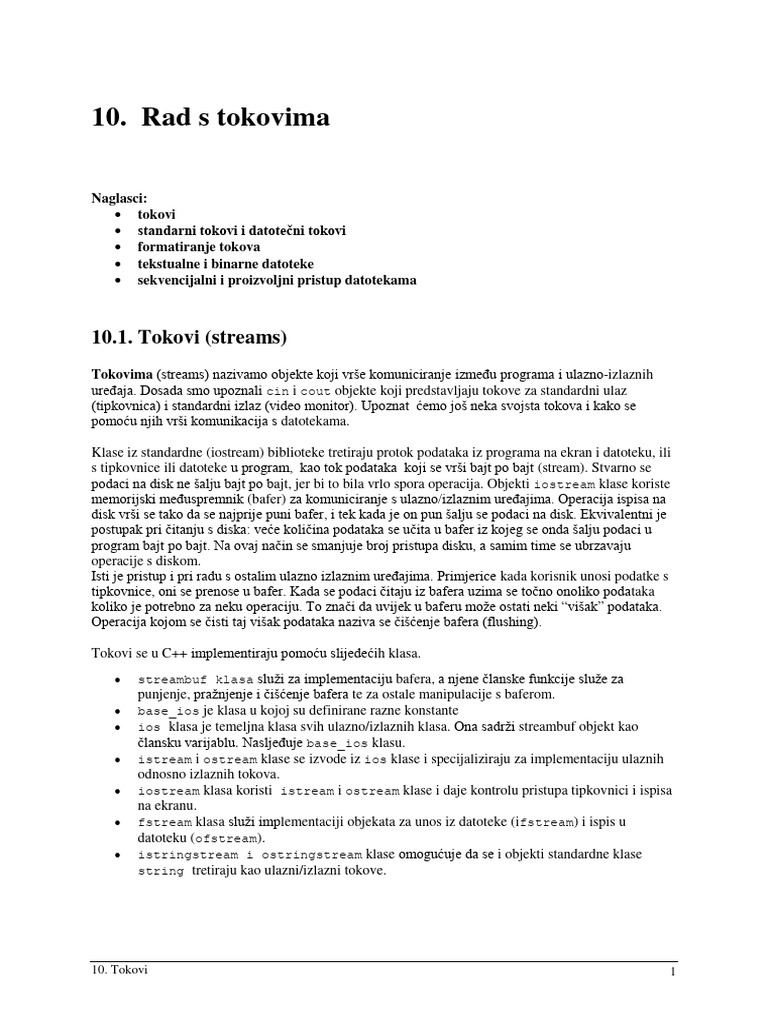 Lek10 Tokovi | PDF