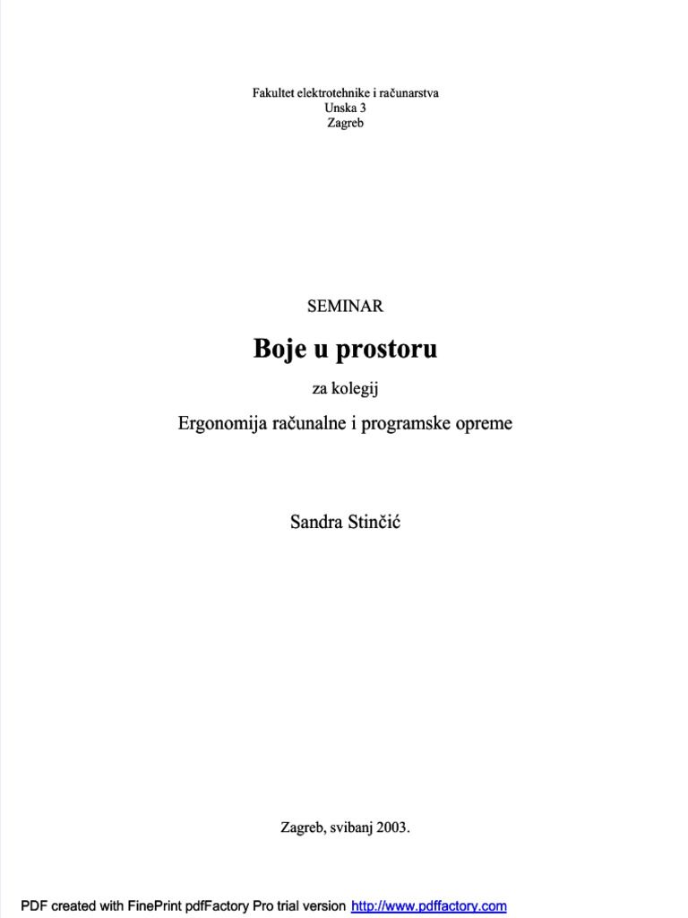 Boje U Prostoru | PDF