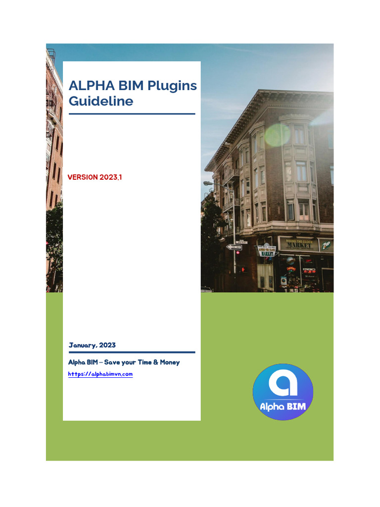 Alpha BIM Plugins Guideline - v2023.1 | PDF | Autodesk Revit | Login
