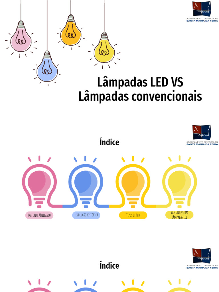 Comparativo: Lâmpadas LED e Convencionais | PDF | Ciências e Matemática