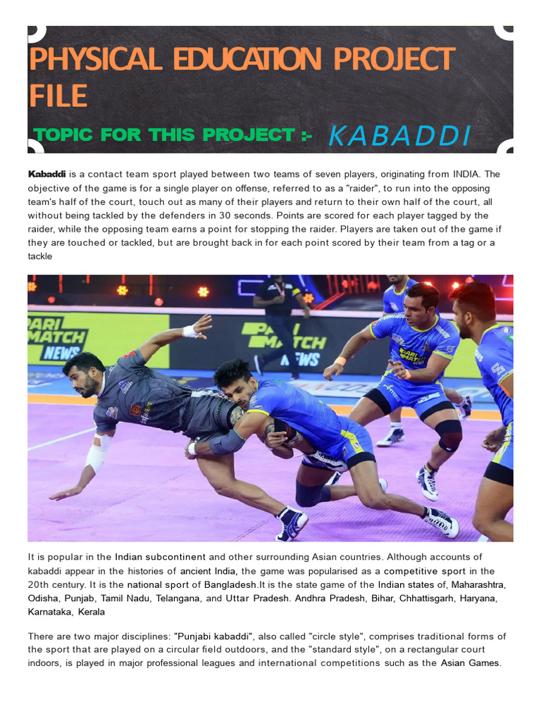 Physical Education Project File 20231126 003608 0000 | PDF | South Asia ...