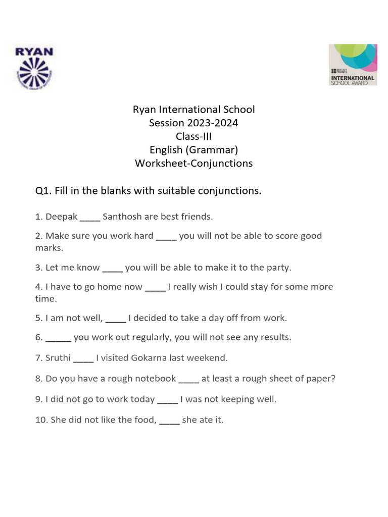 Grammar Conjunctions Ic790821 Pdf