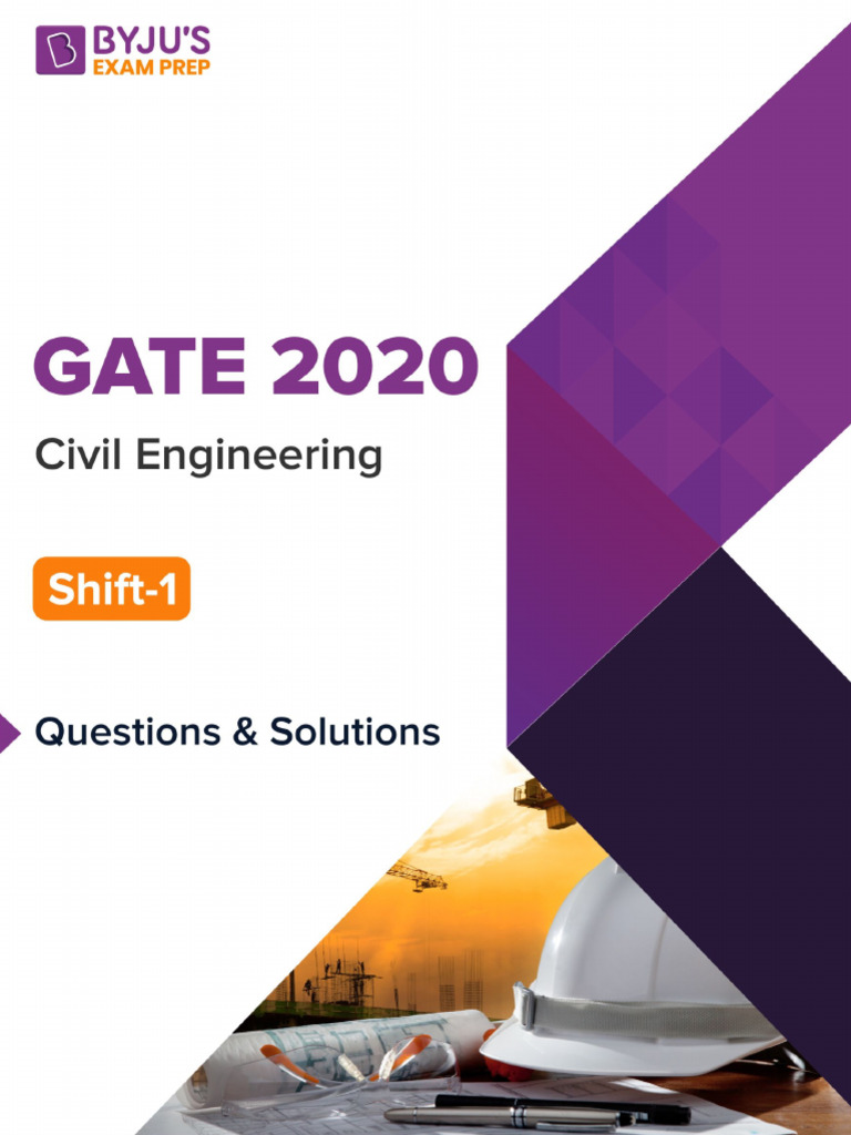Gate 2020 Civil Engineering Shift 1 Detailed Solutions 52 | PDF