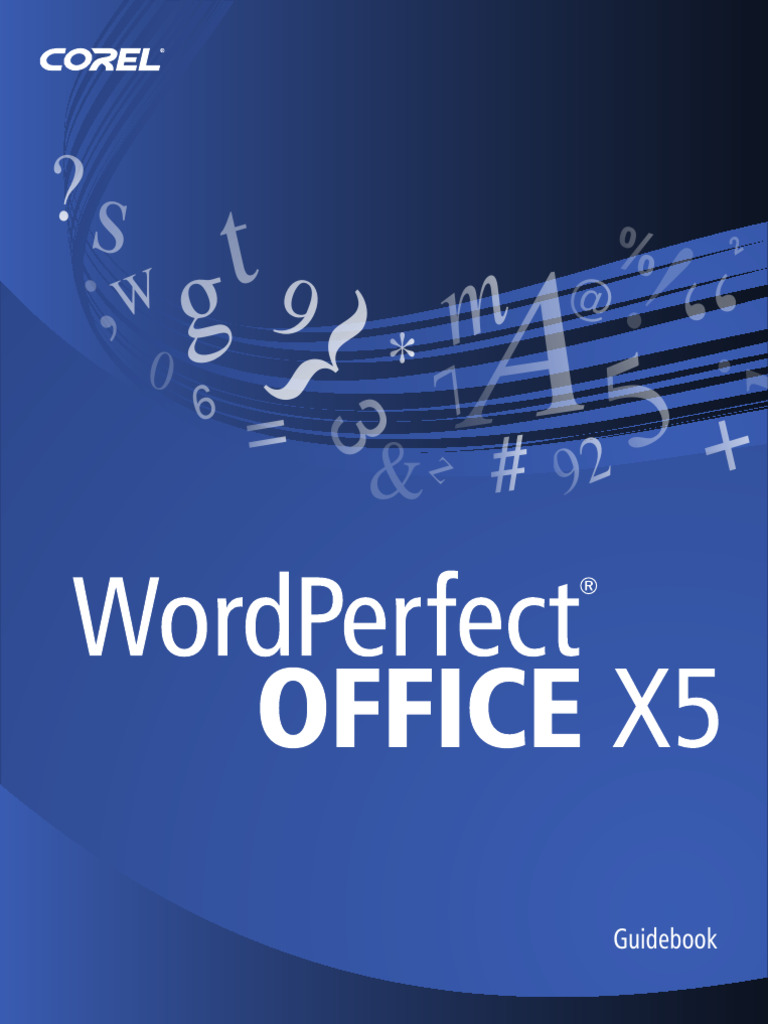 Corel WordPerfect Office X5 Guidebook | PDF | Button (Computing) | System Software