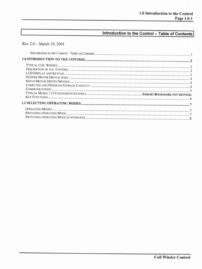 Model 100L Control Manual | PDF