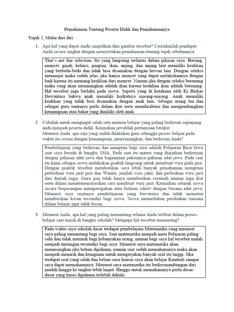 Topik 2. Mulai Dari Diri | PDF Topik 2. Mulai Dari Diri | PDF