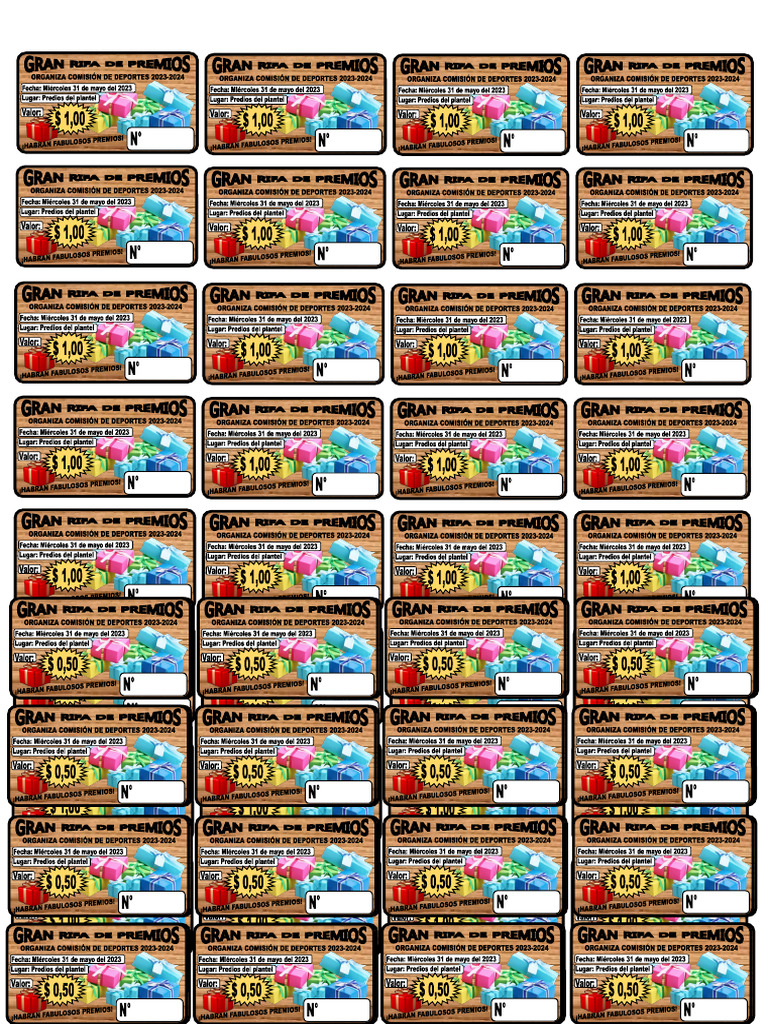 Modelo de Rifa | PDF