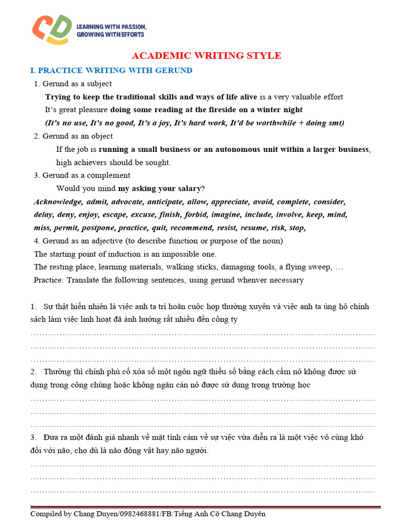 Academic Writing Style | PDF