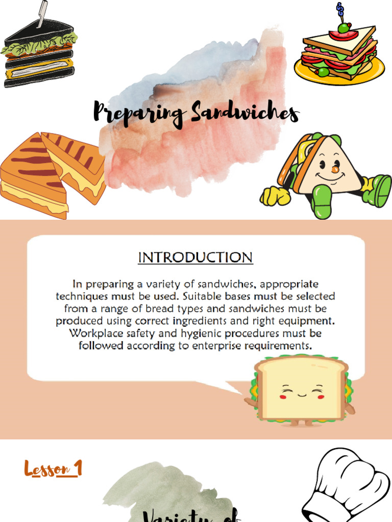 Preparing Sandwiches | PDF