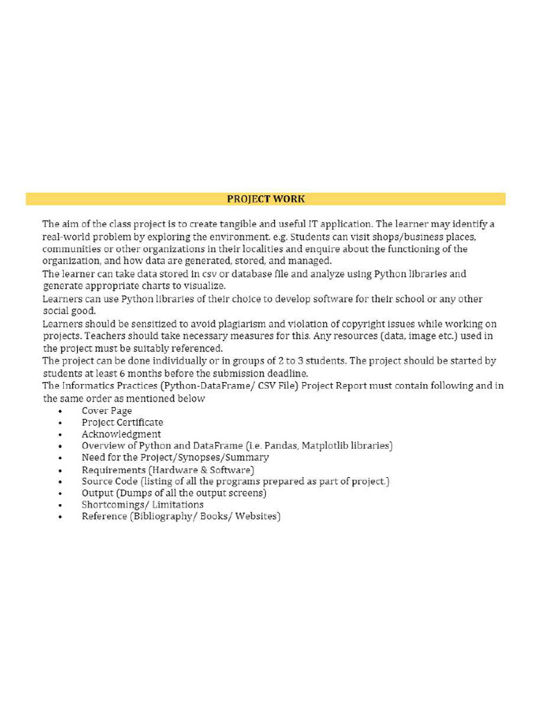 Class Xii Ip Project Main Questions | PDF
