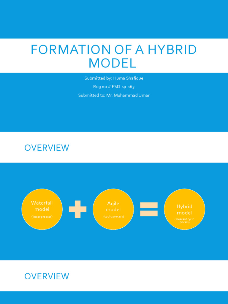 Formation of A Hybrid Model (Huma Shafique) | PDF | Software | Information Technology