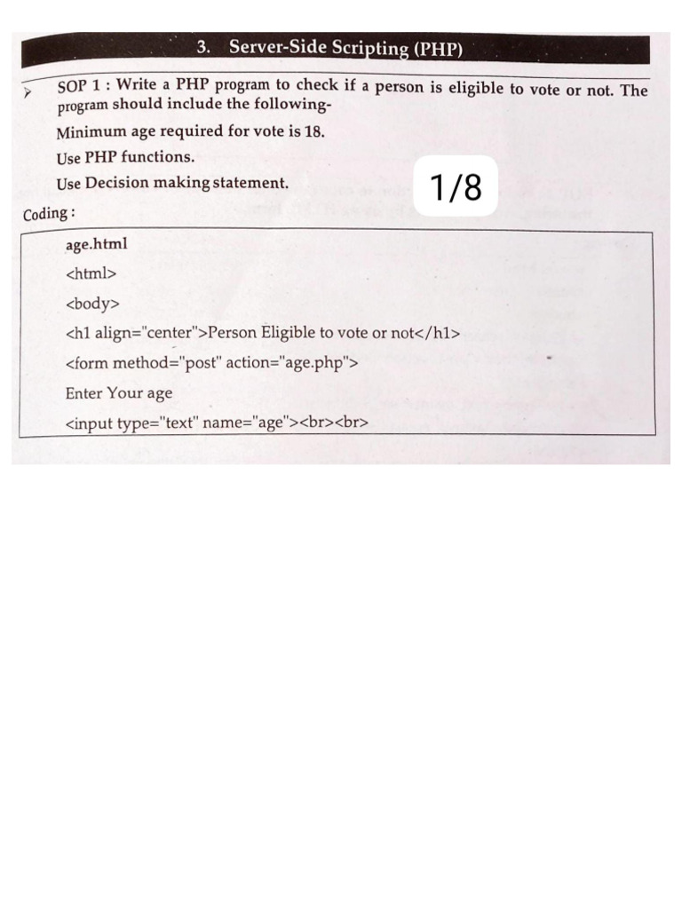 PHP Sop@ 2023-2024 | PDF