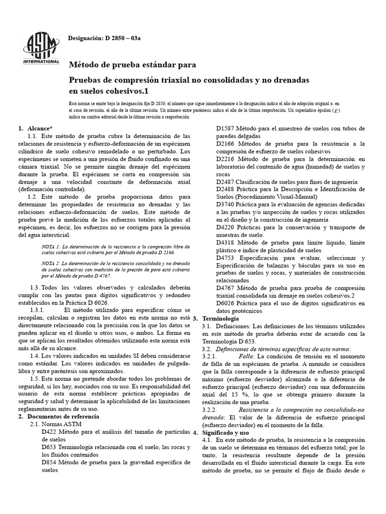 Designación D2850 | PDF | Presión | Pistón